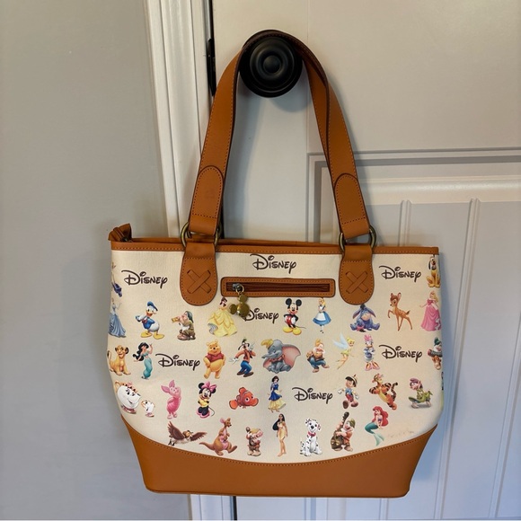Disney | Bags | Disney Tan And Cream Character Tote Bag | Poshmark